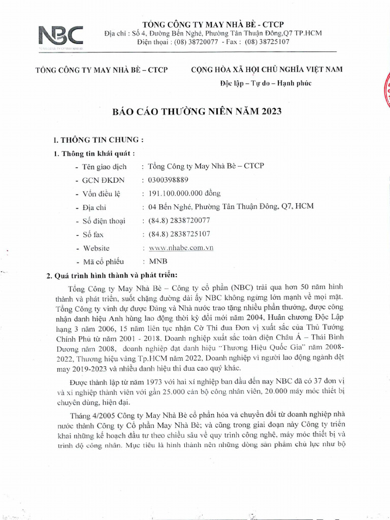 Bao-cao-thuong-nien-2023 | PDF