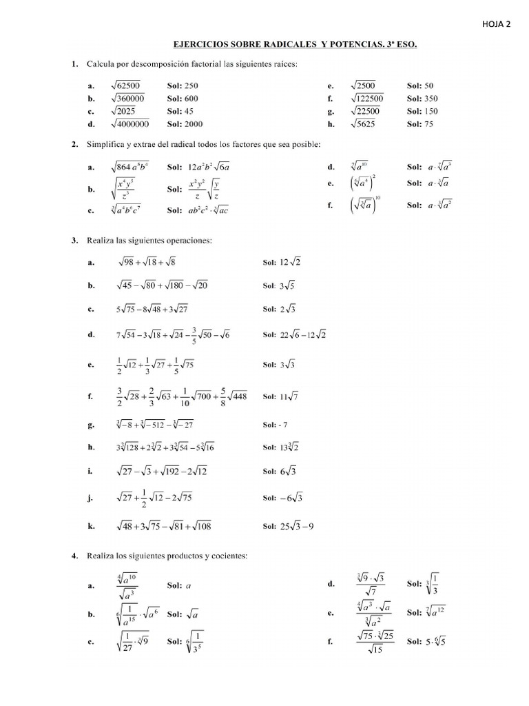 ejercicios mate | PDF