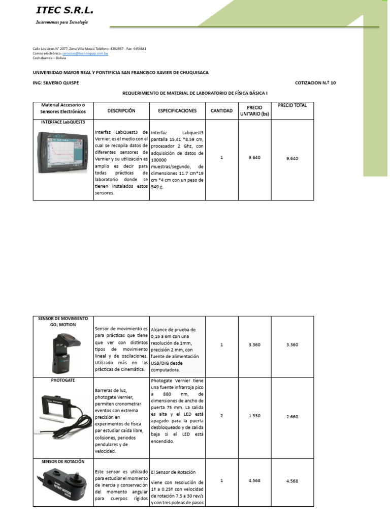 Cotizacion Fisica #10 | PDF | Fuerza | Mecánica