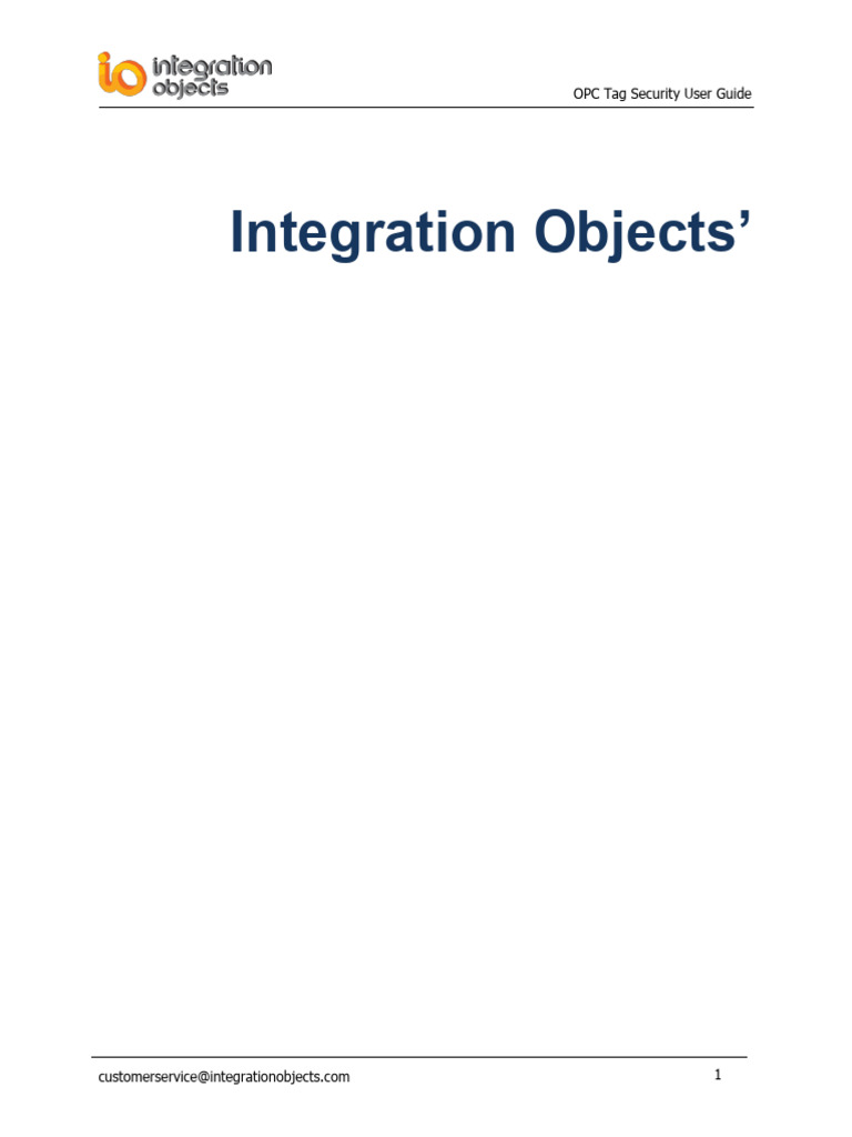 OPC Tag Security User's Manual | PDF | Button (Computing) | Microsoft ...