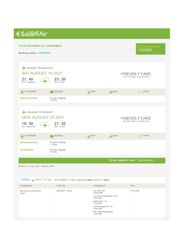 Your Booking Receipt-1VZA0U | PDF | Baggage | Common Carrier