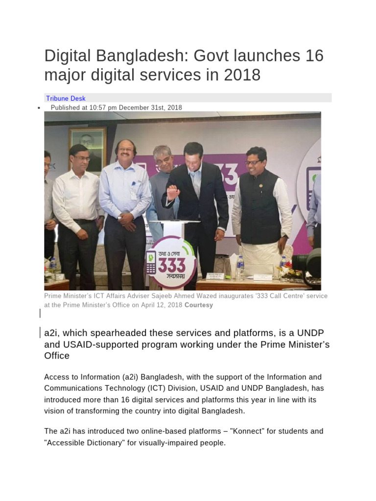 Technology in Bangladesh Everywhere & Everyday | PDF | Startup Company | Small Business ...