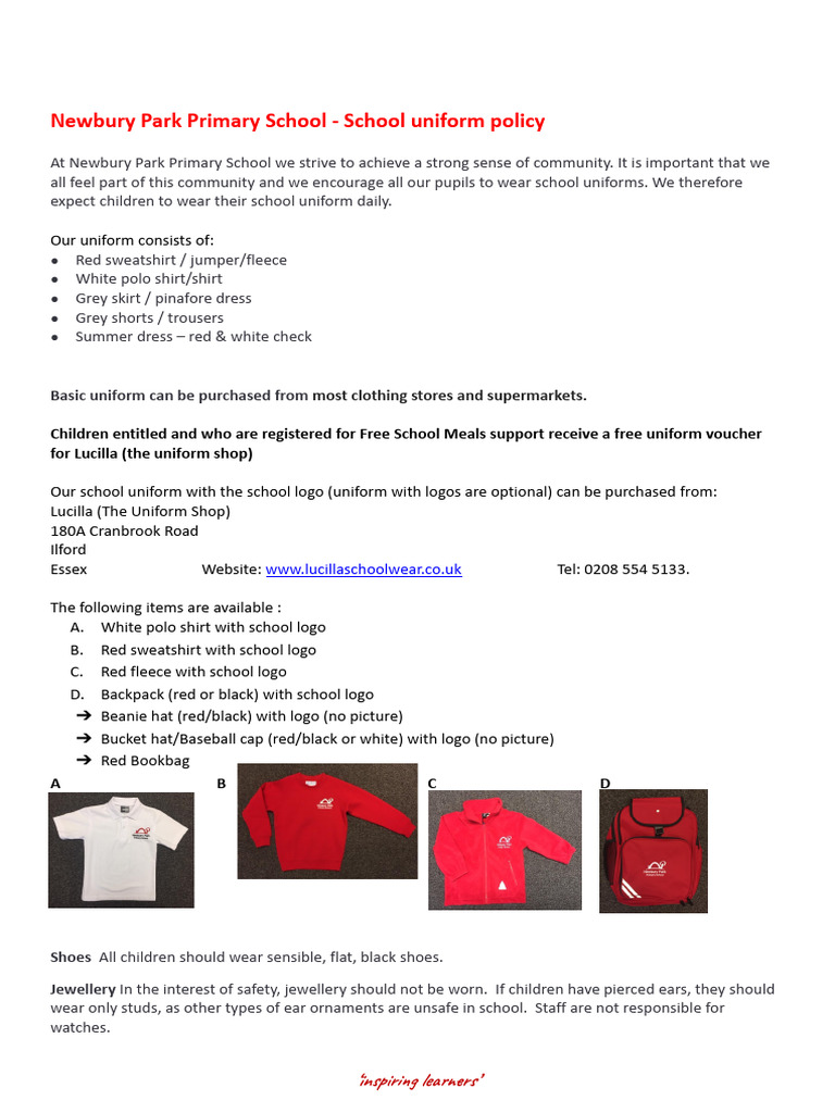 School_Uniform_Policy_docx | PDF | Softlines (Retail) | Uniforms