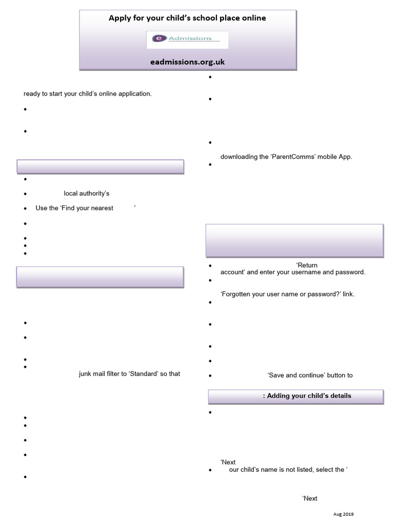 Eadmissions Leaflet 2020 | PDF | Email Spam | Cyberspace