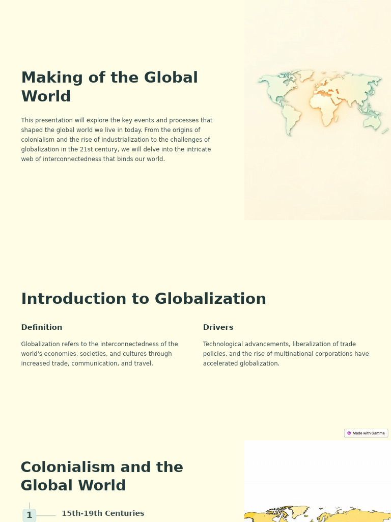 Key Events Shaping Globalization Today | PDF | Globalization ...