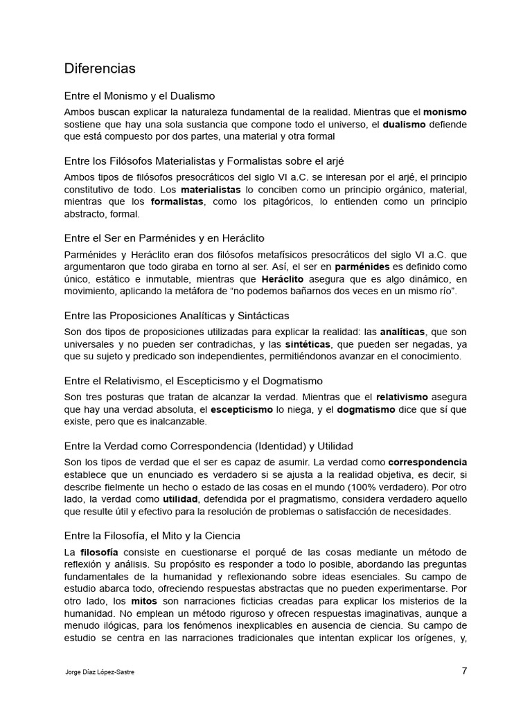 Monismo vs Dualismo: Filosofía Comparativa | PDF | Razonamiento ...