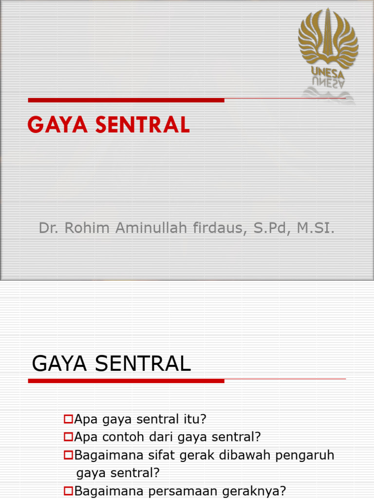 Gaya Sentral: Definisi dan Contoh | PDF