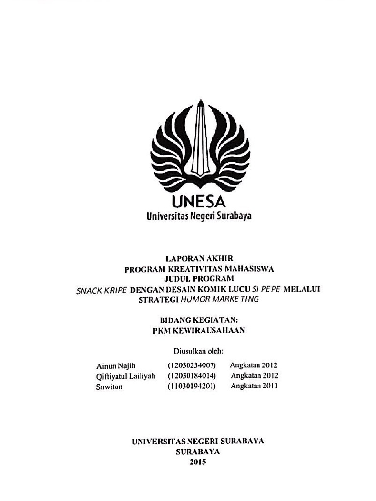 contoh laporan kwu | PDF