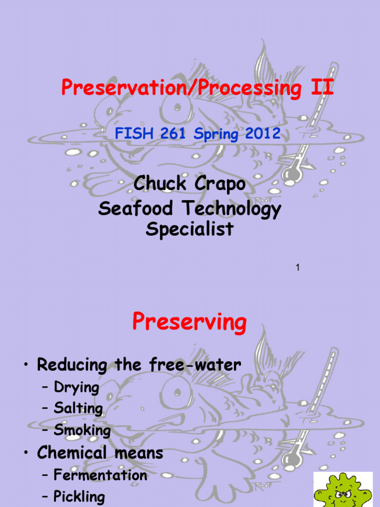 of Preservation of Fish | PDF | Smoking (Cooking) | Smoke