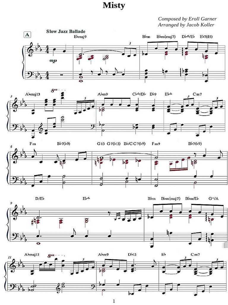 Jakob Koller - Misty | PDF