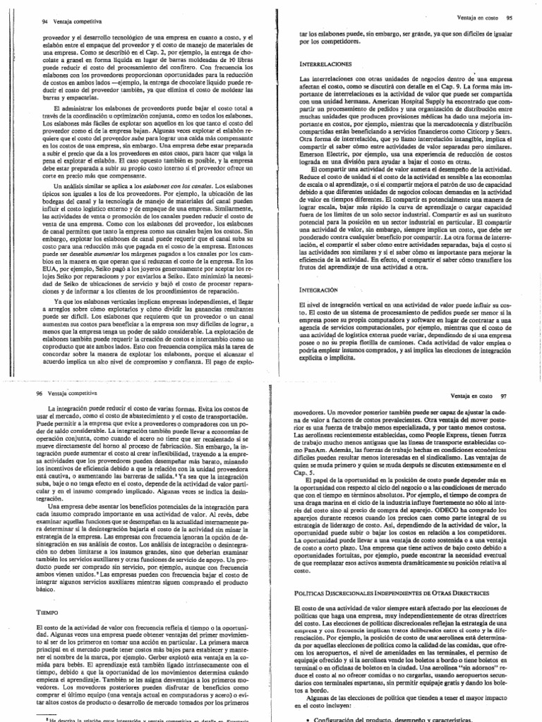 468793235 Ventaja Competitiva Michael Porter PDF Part 2 (1) | PDF