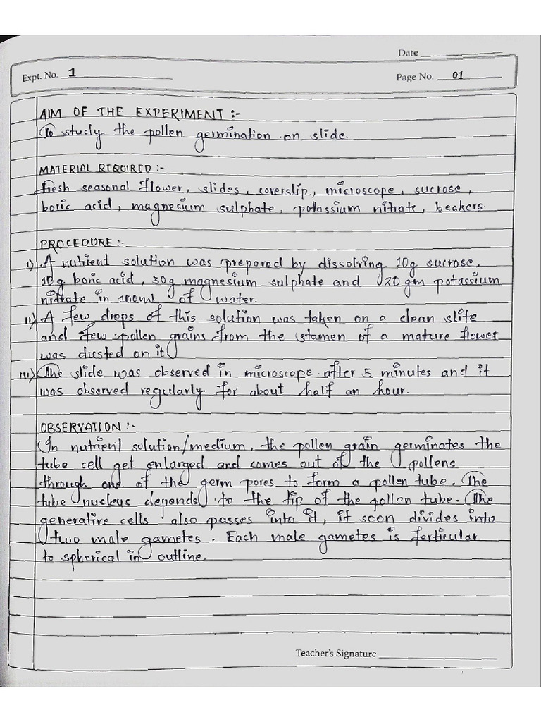 Biology Practical | PDF