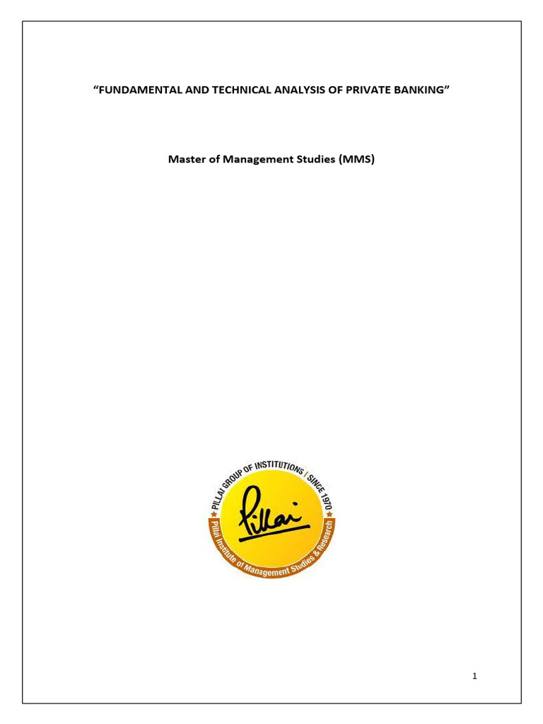 Private Banking Analysis Report | PDF | Banks | Technical Analysis