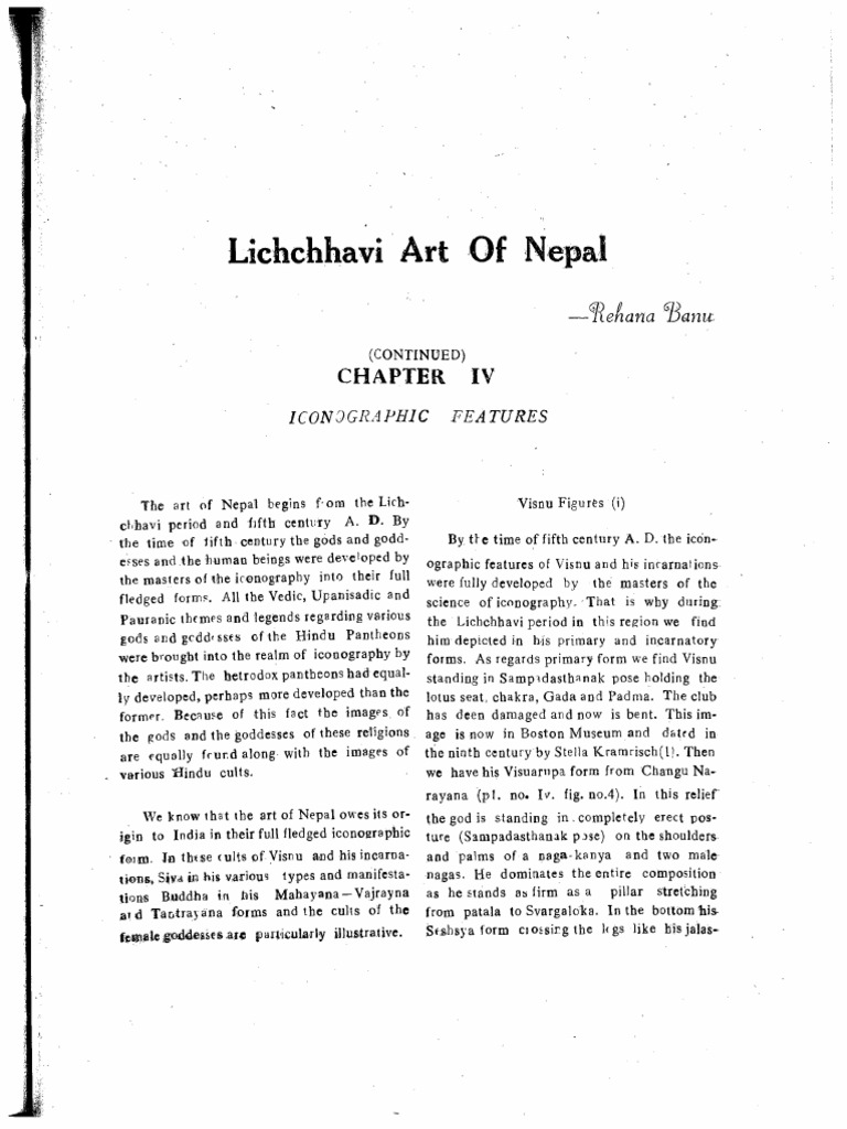 Banu (1977) Lichchhavi Art of Nepal (Continued) (Ancient - Nepal - 41 ...