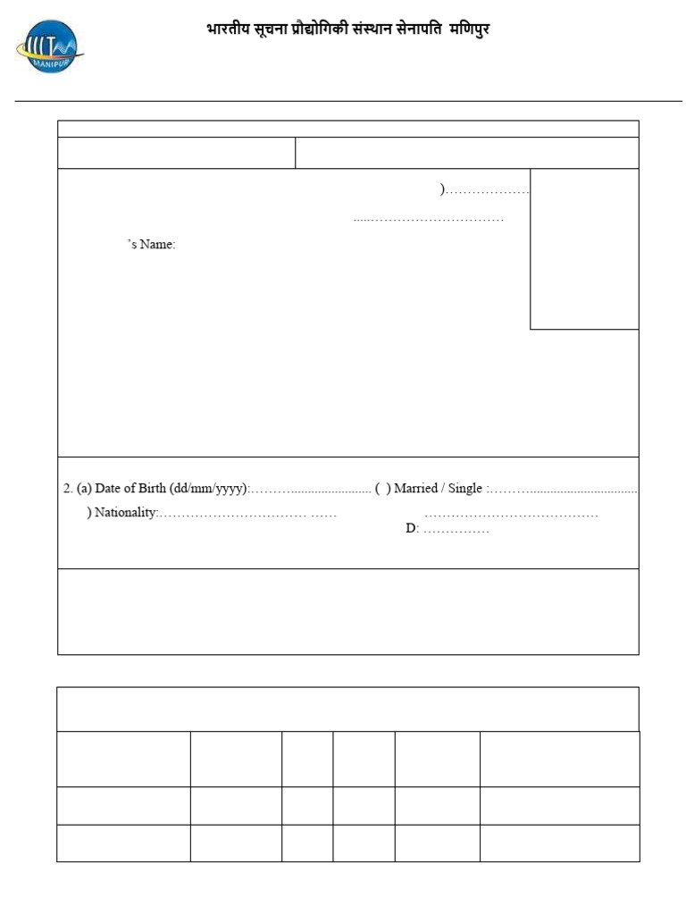 20241226application Form 2024 | PDF | Government Of India