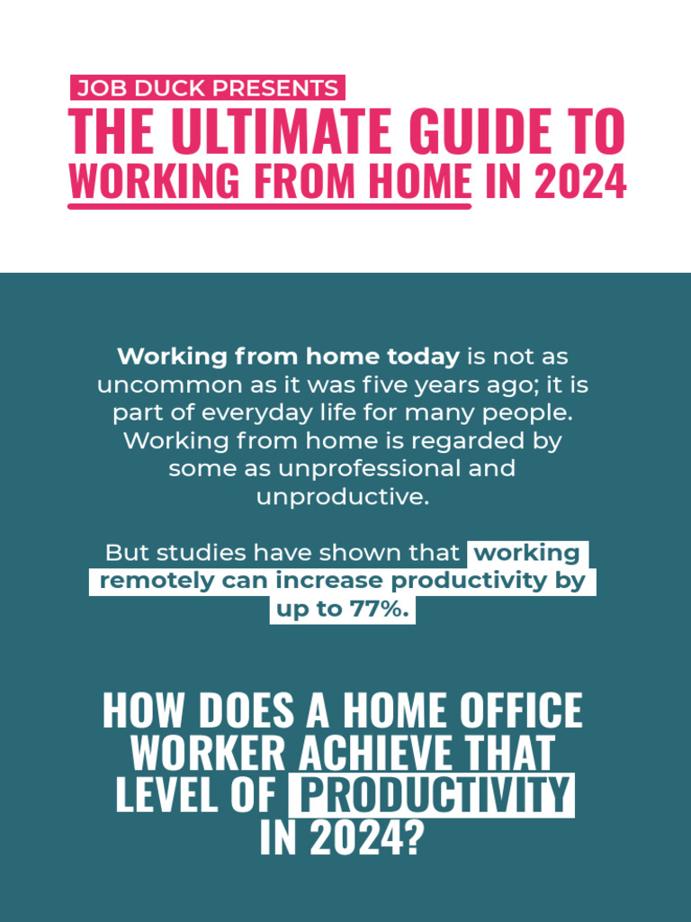 Working_From_Home_Guide_2024 | PDF | Software | Information Technology