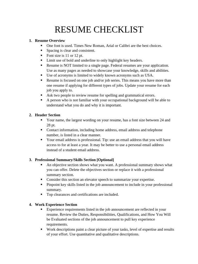 Federal Resume Guide | PDF | United States Forest Service | Résumé