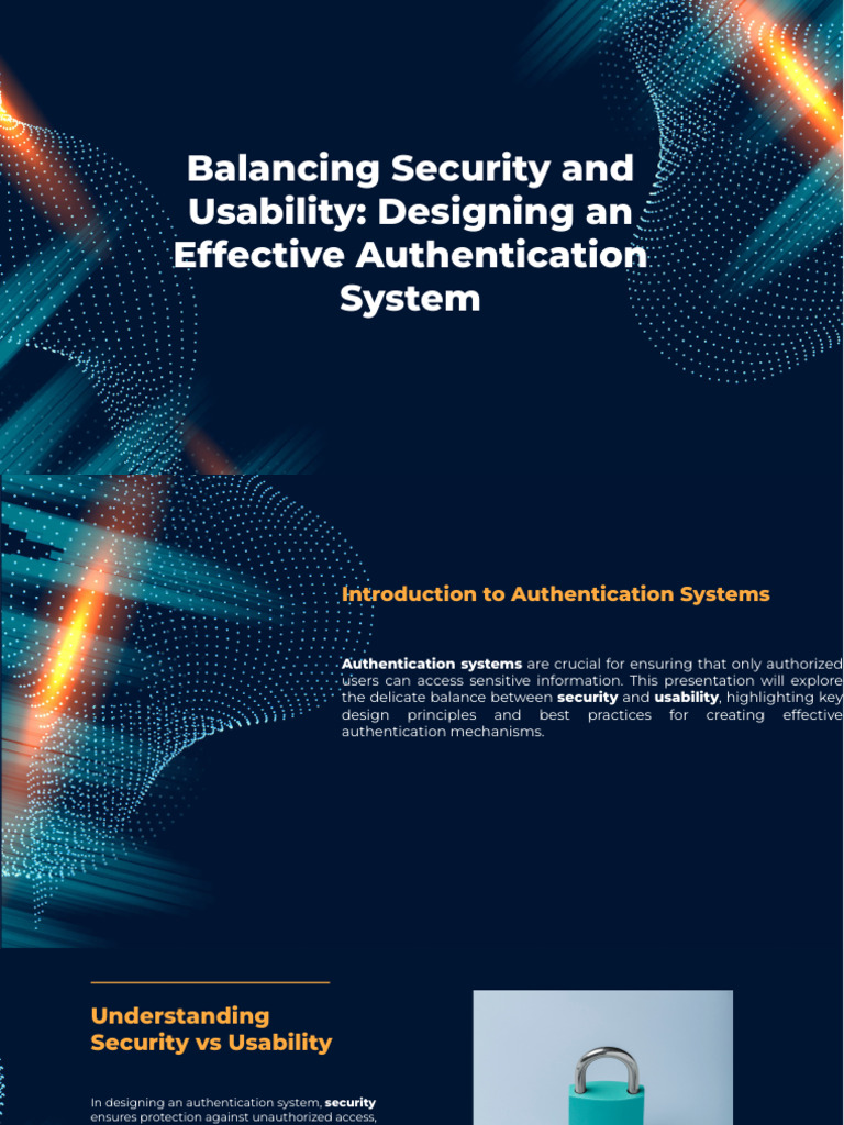 Slidesgo Balancing Security and Usability Designing An Effective ...