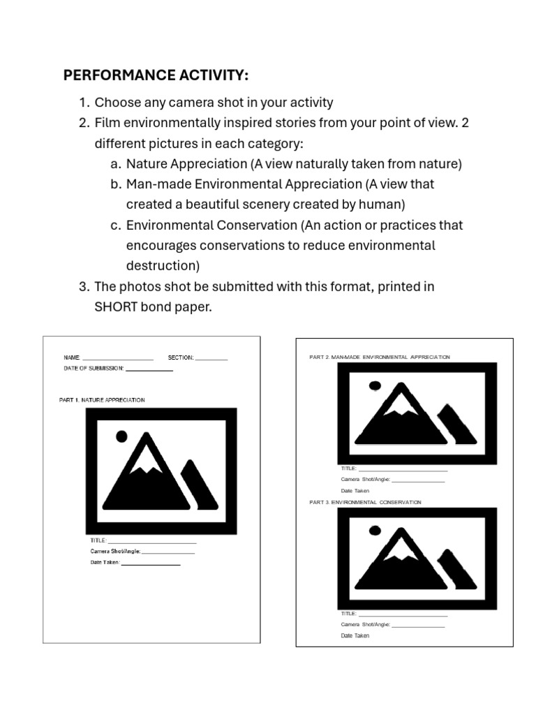 Environmental Photography Project Guide | PDF