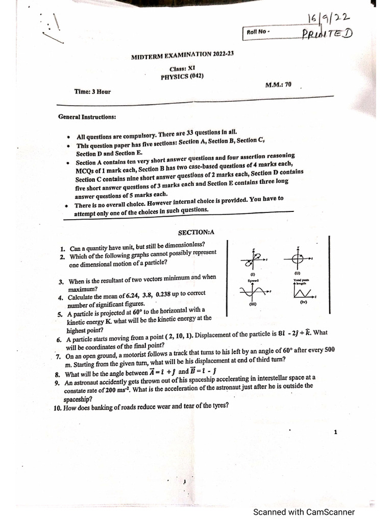 Class 11th PCB Paper Army Public School Delhi Cantt | PDF