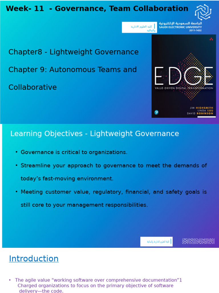 Lightweight Governance & Team Collaboration | PDF | Governance | Autonomy