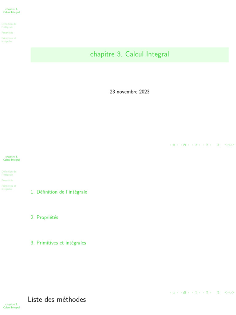 Propriétés de l'intégrale et primitives | PDF | Intégral | Calcul