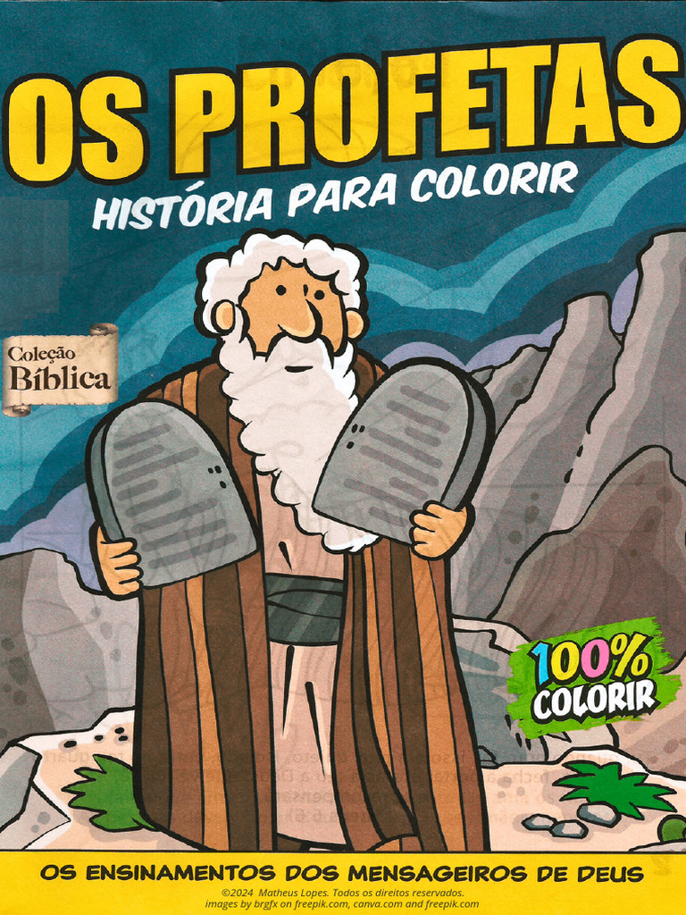 Bônus - História Dos Profetas de Jesus para Colorir | PDF