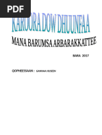 Karoora Barnoota Waggaa Bara Barnootaa 2017 | PDF