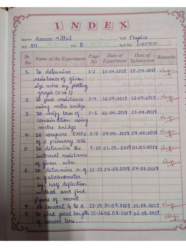 Physics Lab Activity Class 12th | PDF