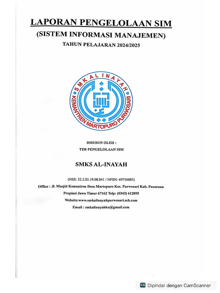 Laporan Pengelolaan SIM | PDF