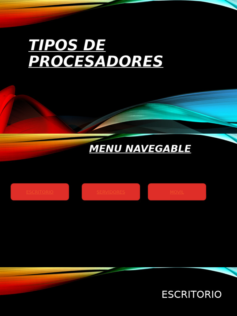 Tipos de Procesadores | PDF