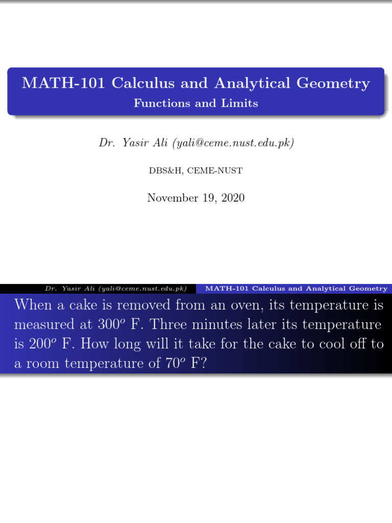4. Functions & Limits | PDF | Function (Mathematics) | Limit (Mathematics) 4. Functions & Limits | PDF | Function (Mathematics) | Limit (Mathematics)