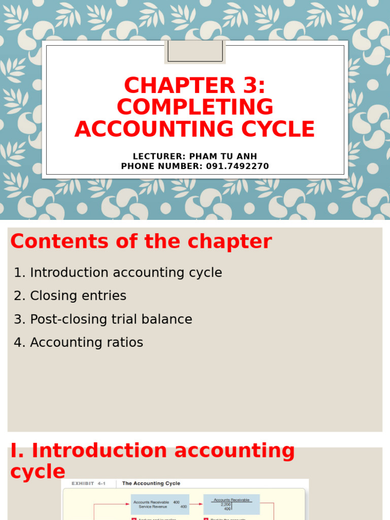 Chapter 3 - Completing Accounting Cycle | PDF