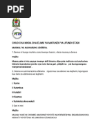 Alama Za Barabarani Tanzania | PDF