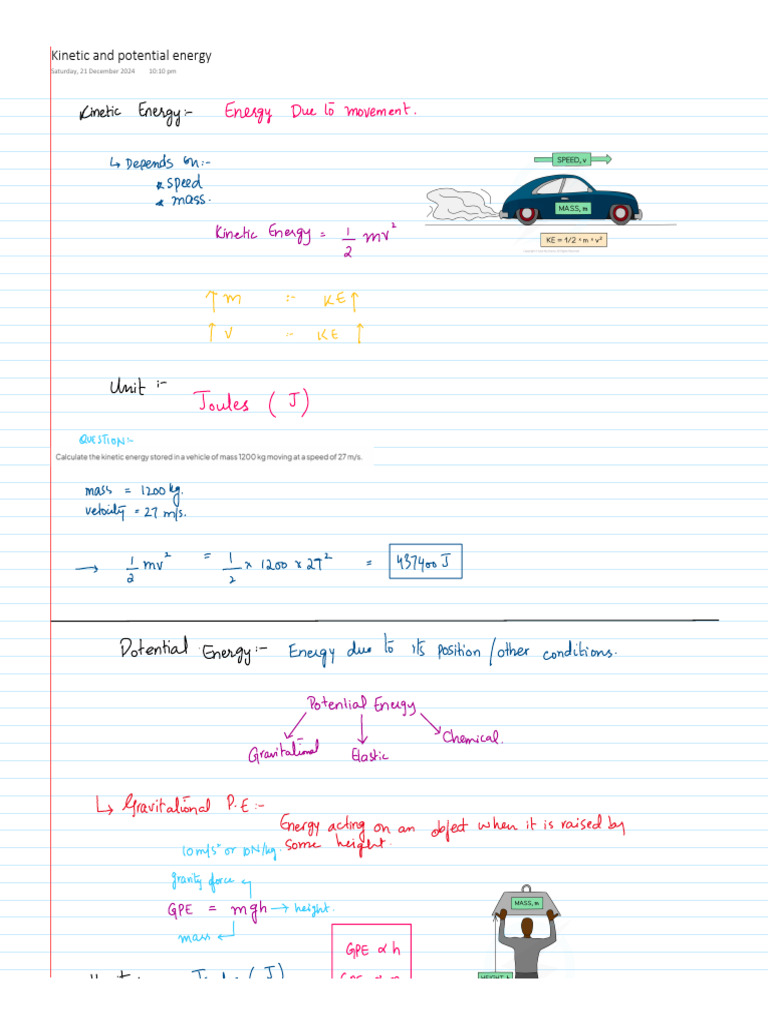 work, GPE and KE | PDF