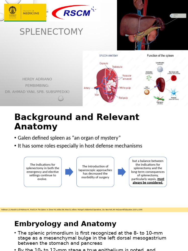 Splenectomy: Surgical Insights | PDF | Spleen | Major Trauma