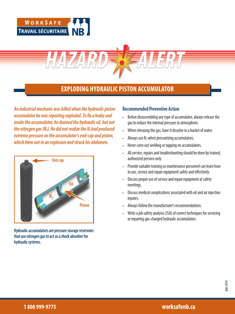 Ha Exploding Hydraulic Piston Accumulator 1 | PDF