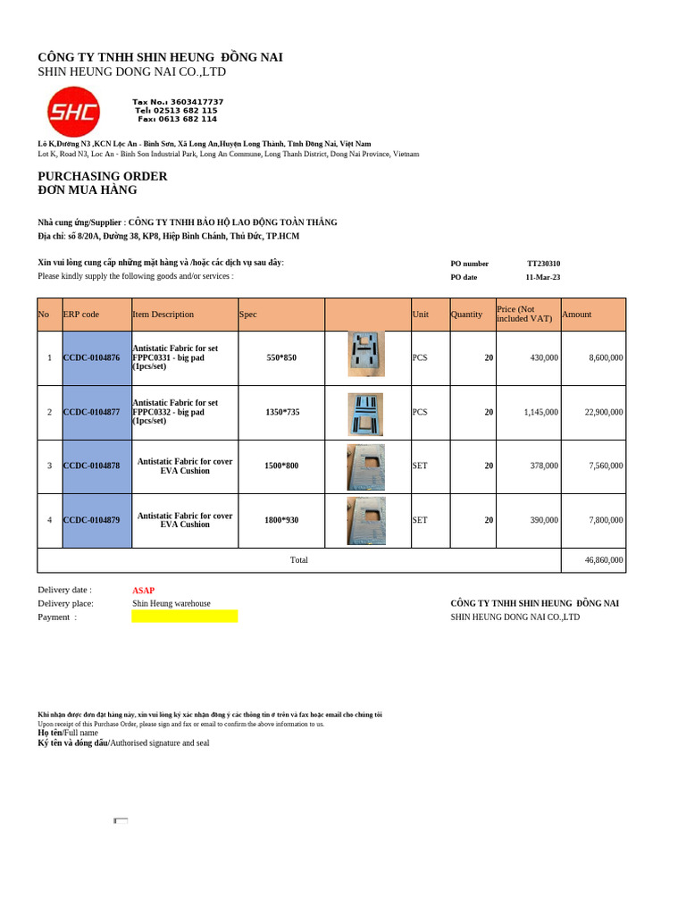 Erp Code Invoice TT | PDF