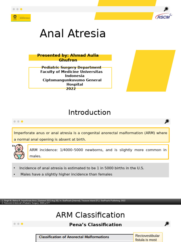 Anal Atresia Edited | PDF | Medical Specialties