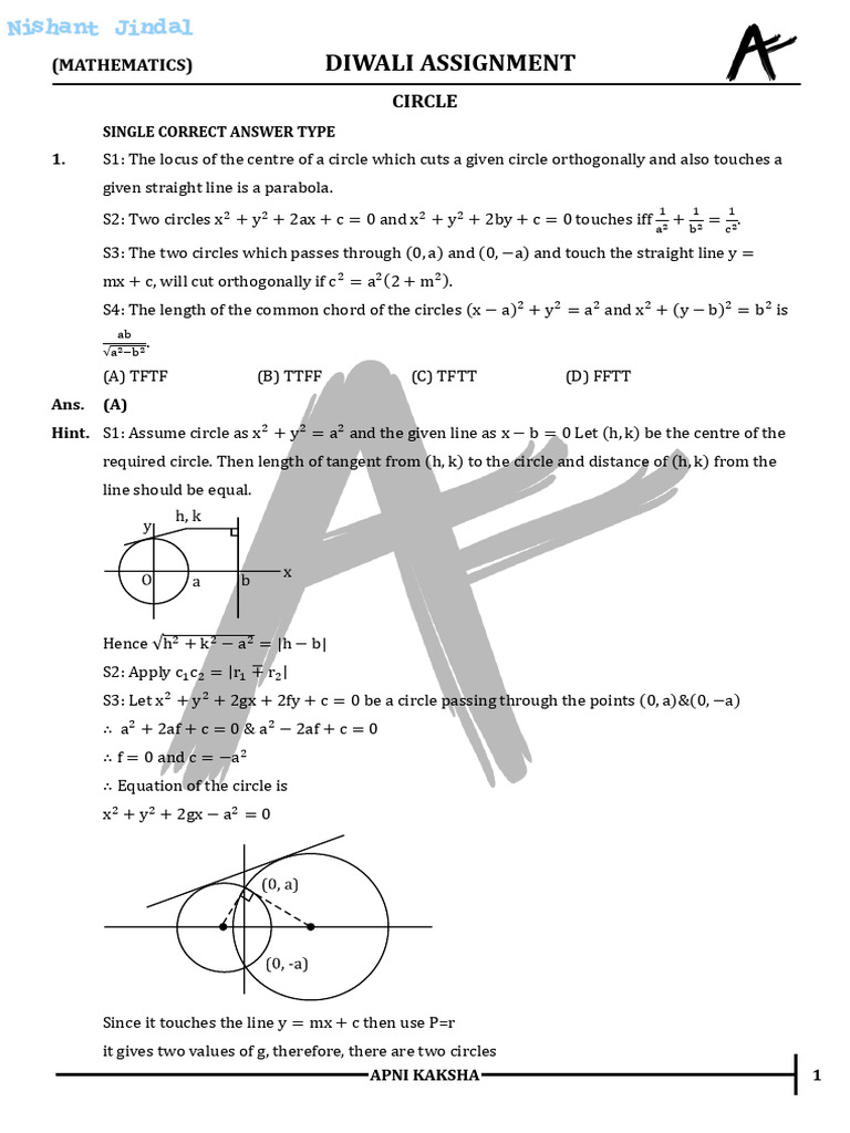 Diwali Assignment Round-2 (Solution) NJ - 247 | PDF | Euclidean Geometry | Geometry