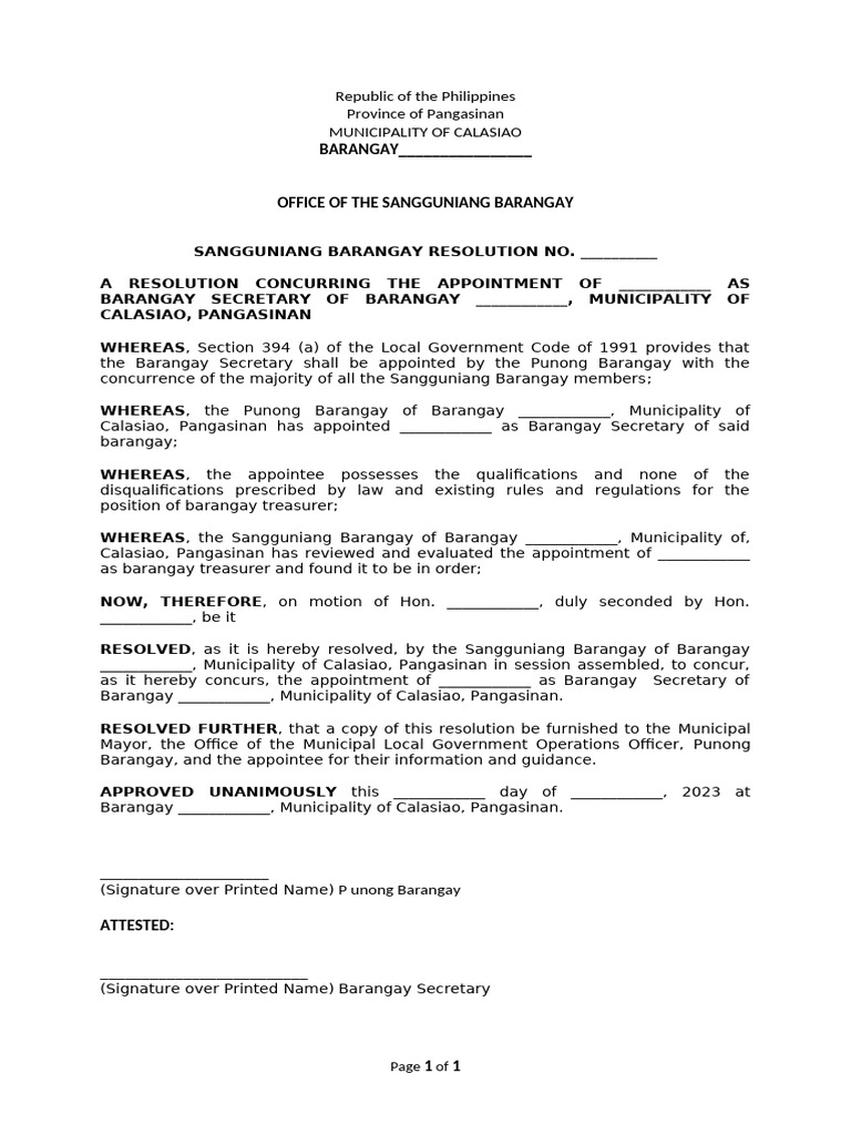 SANGGUNIANG-BARANGAY-RESOLUTION-CONCURRING-THE-APPOINTMENT-OF-BARANGAY ...