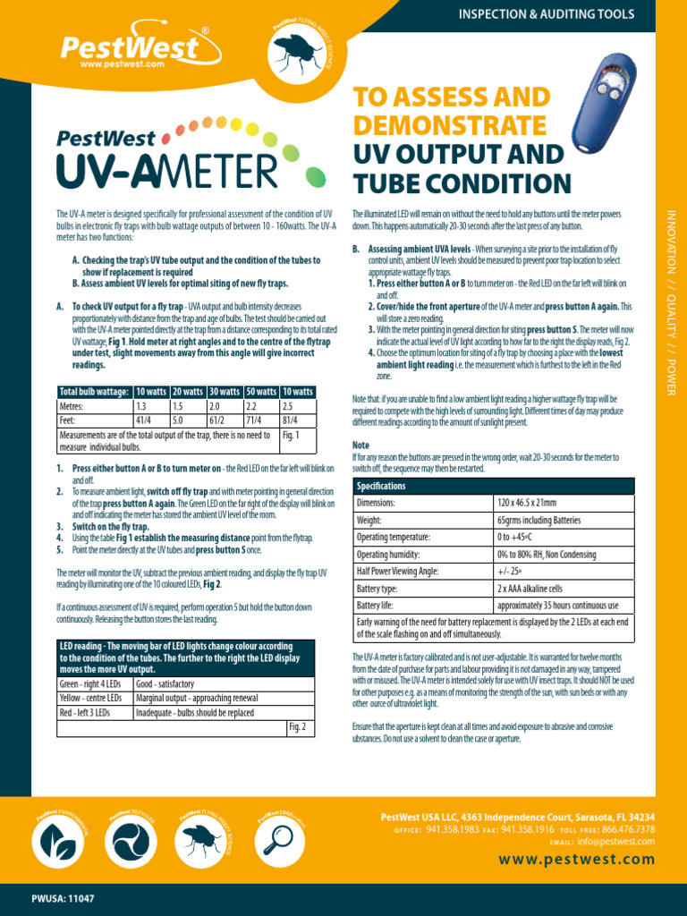 UV Meter | PDF | Ultraviolet | Light Emitting Diode