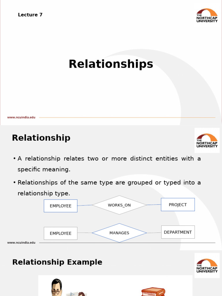 Lecture 7 - Relationships | PDF