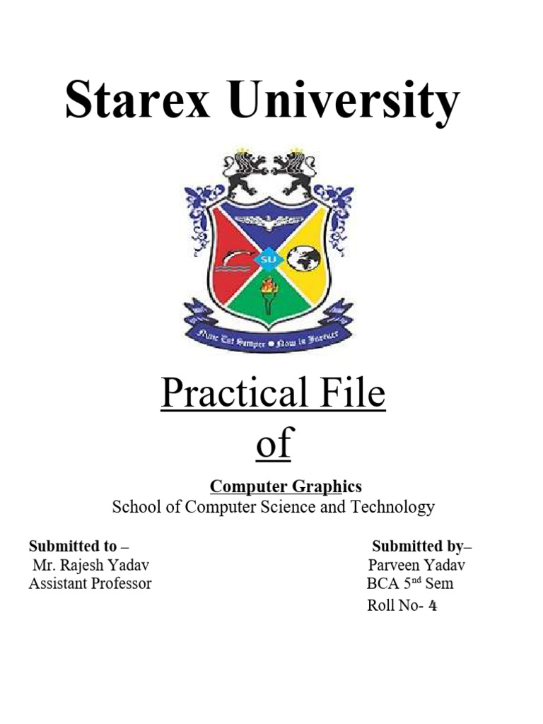 Computer Graphics Practical File | PDF