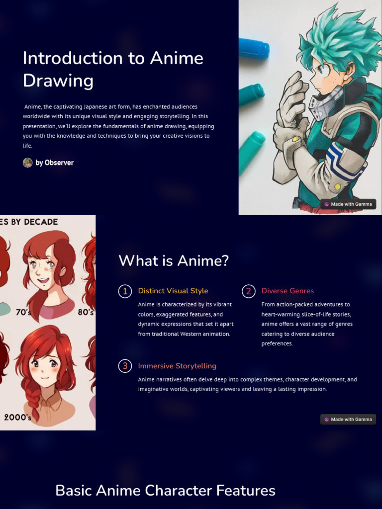 Introduction To Anime Drawing | PDF | Anime | Drawing