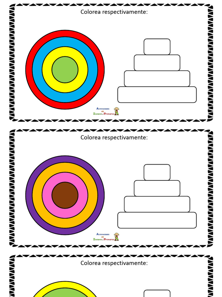 Fichas Atencion y Percepcion Visual Colores | PDF
