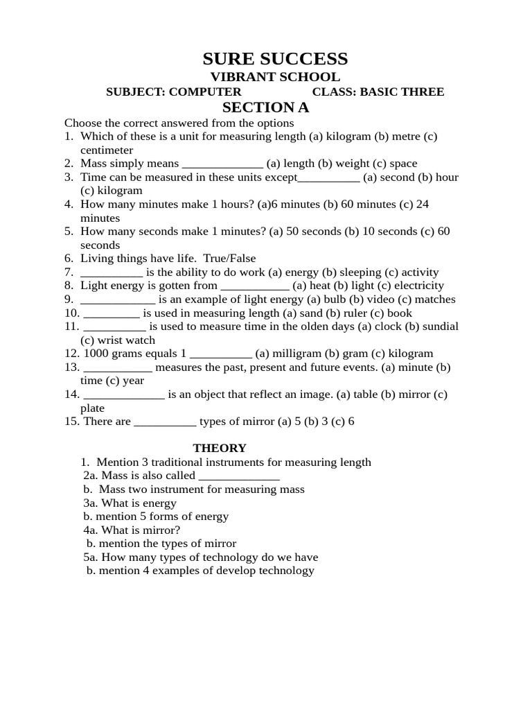 Sure success | PDF | Input/Output | Kilogram