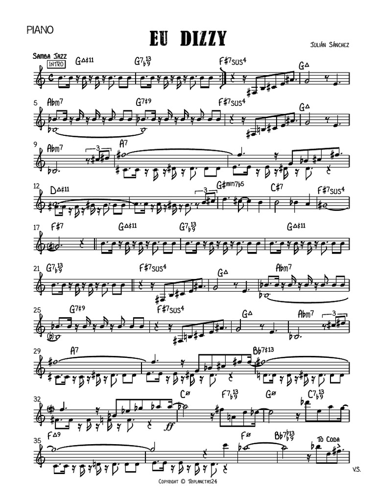 Eu Dizzy (triplanetas) | PDF