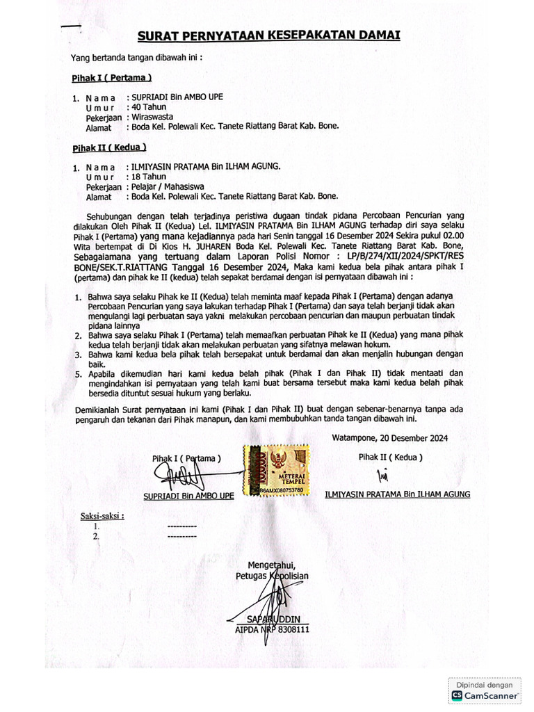 Pernyataan Damai | PDF