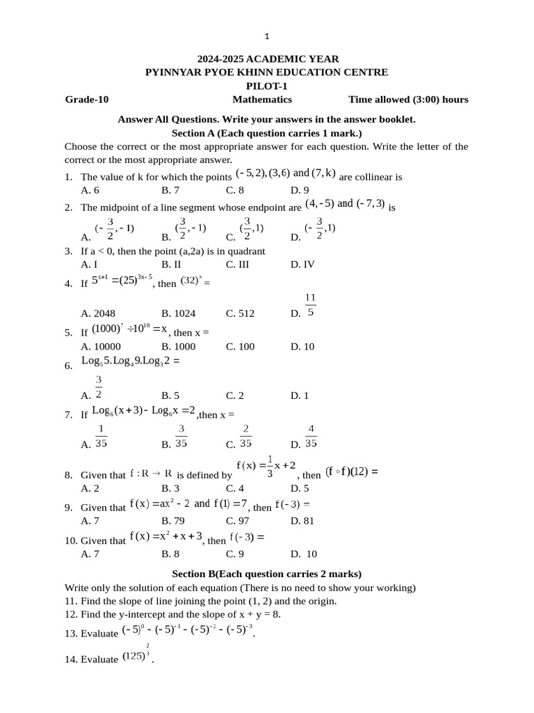 Grade 10 Math Exam 2024-2025 | PDF | Euclidean Geometry | Mathematics